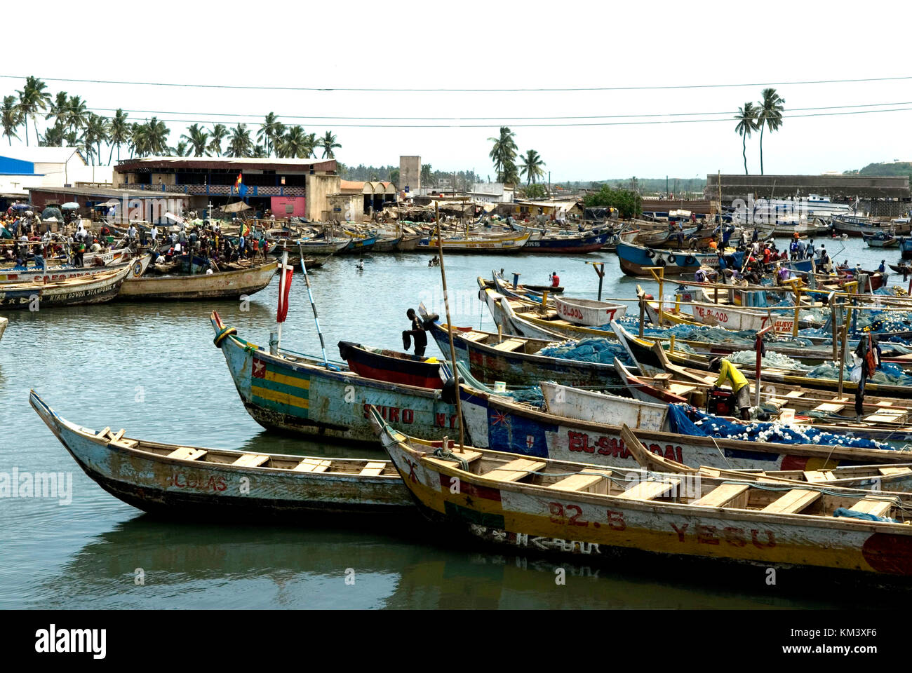 Elmina port and market, Ghana, West Africa, Africa Credit © Marco Vacca ...
