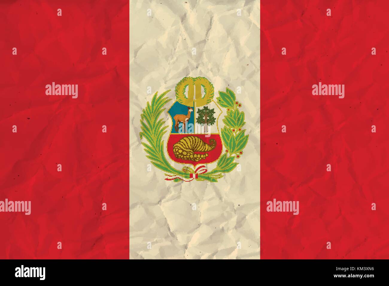Peru paper flag Stock Vector Image & Art - Alamy