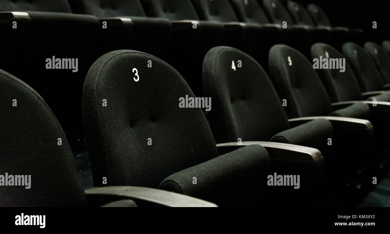 Theater chairs numbers hi-res stock photography and images - Alamy