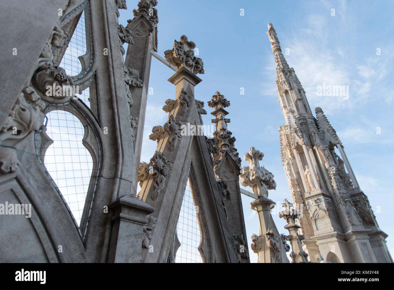 Gothic rooftop statue hi-res stock photography and images - Alamy