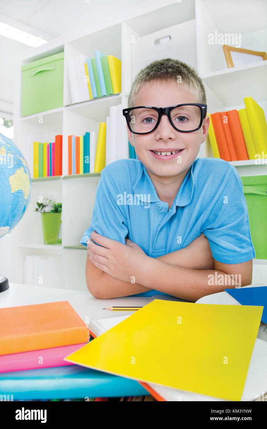 smiling smart boy Stock Photo - Alamy