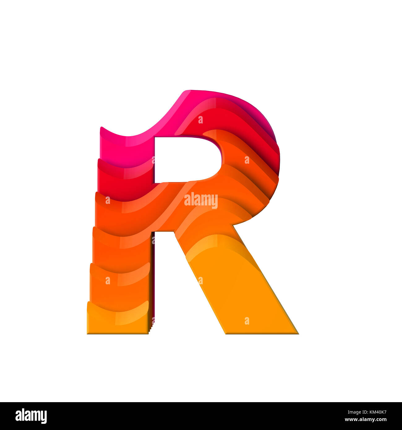 Red capital r illustration Cut Out Stock Images & Pictures - Alamy