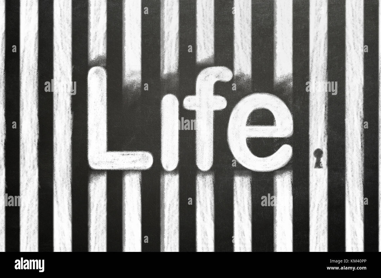 PRISON LIFE BEHIND BARS JAIL SENTENCE CONCEPT Stock Photo - Alamy