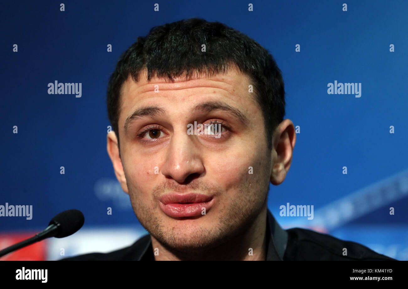 CSKA Moscow's Alan Dzagoev during the press conference at Old Trafford ...