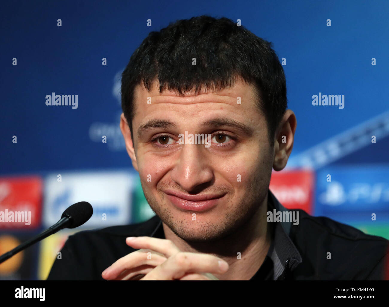 CSKA Moscow's Alan Dzagoev during the press conference at Old Trafford ...