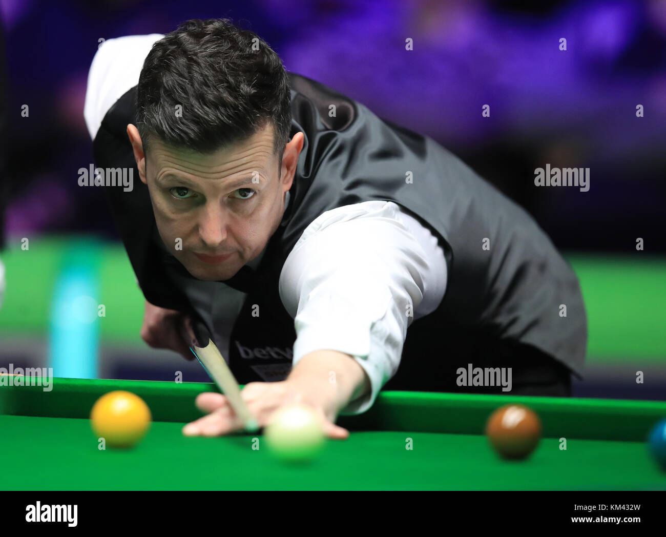 Peter Lines during his match with Mark Allen on day seven of the 2017 ...