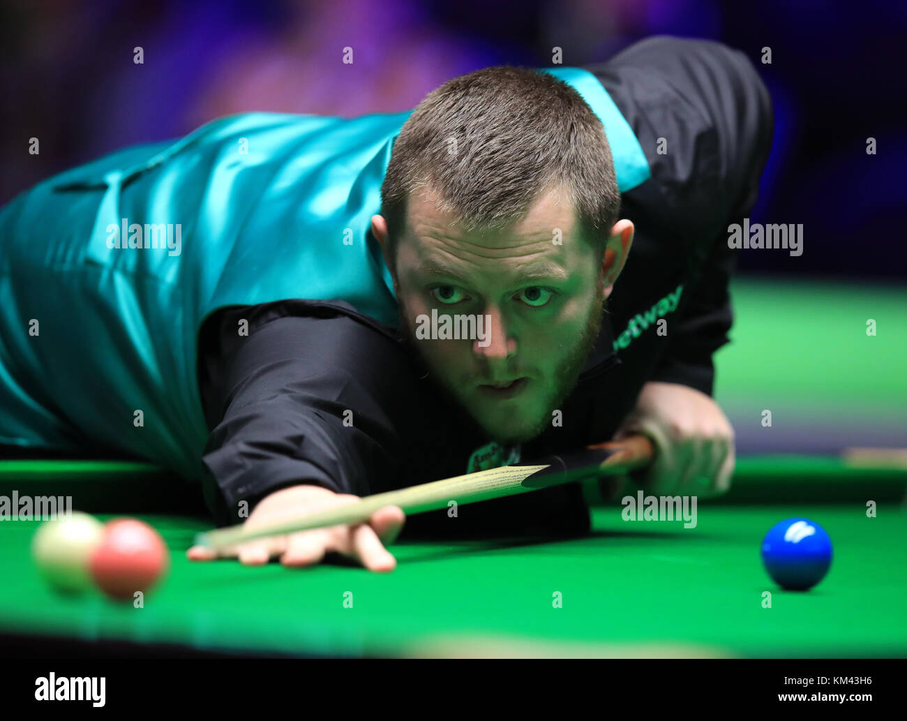 Mark Allen during his match with Peter Lines on day seven of the 2017 ...