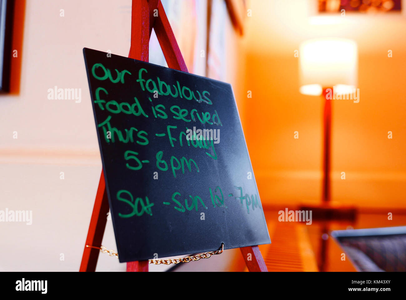 Hand written advertising board hi-res stock photography and images - Alamy
