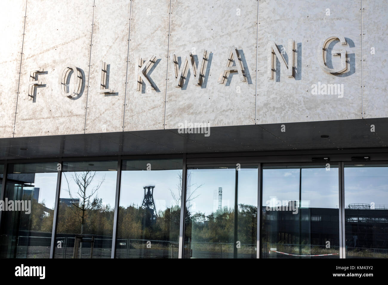 New building of the Folkwang University of the Arts, on the grounds of ...