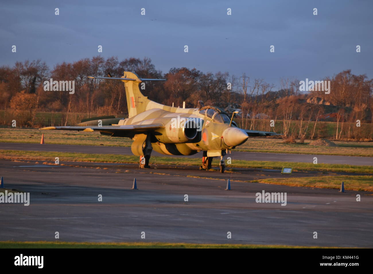 RAF Buccaneer Jet on the runway at York air museum Stock Photo - Alamy