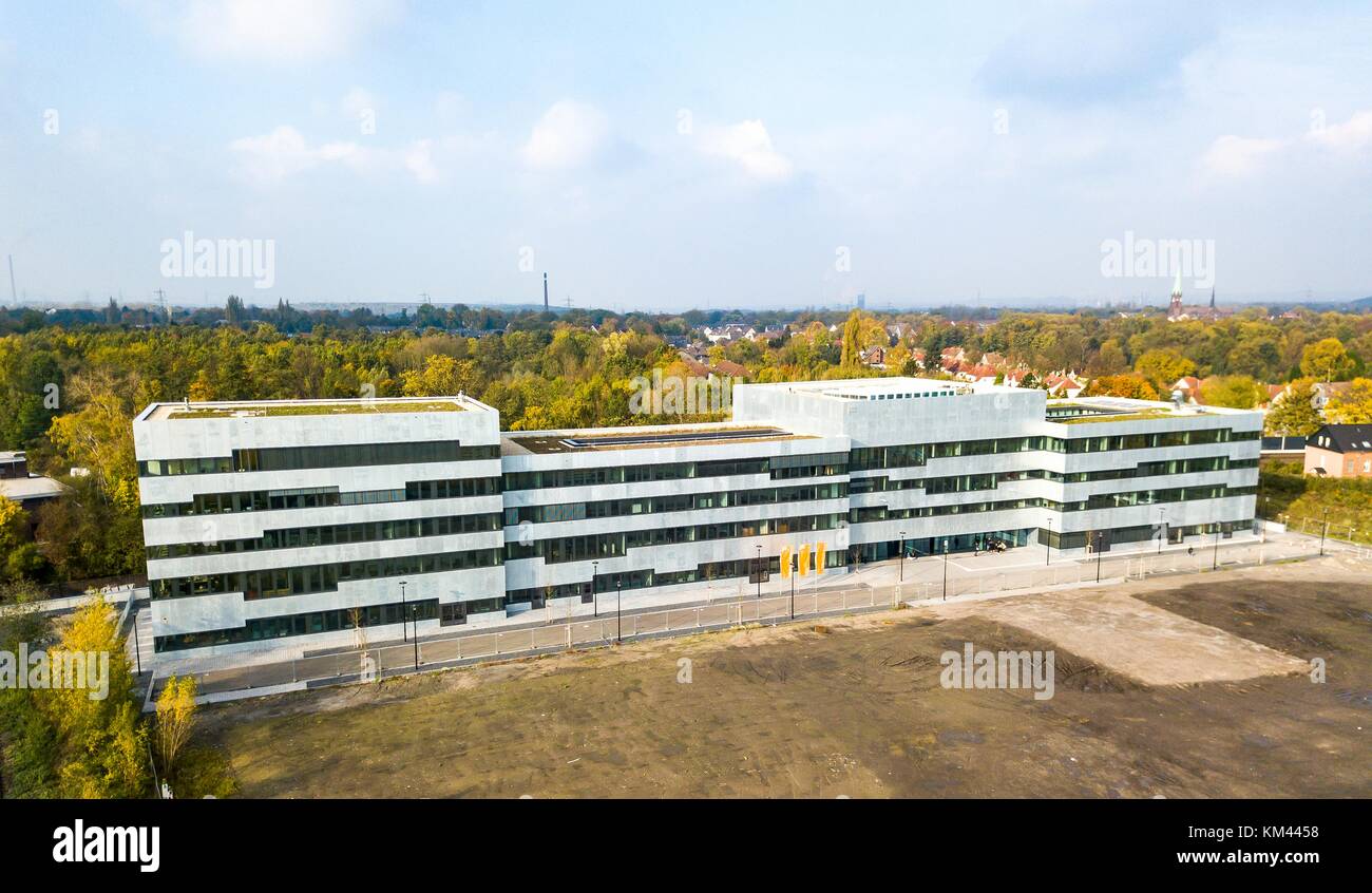 New building of the Folkwang University of the Arts, on the grounds of ...