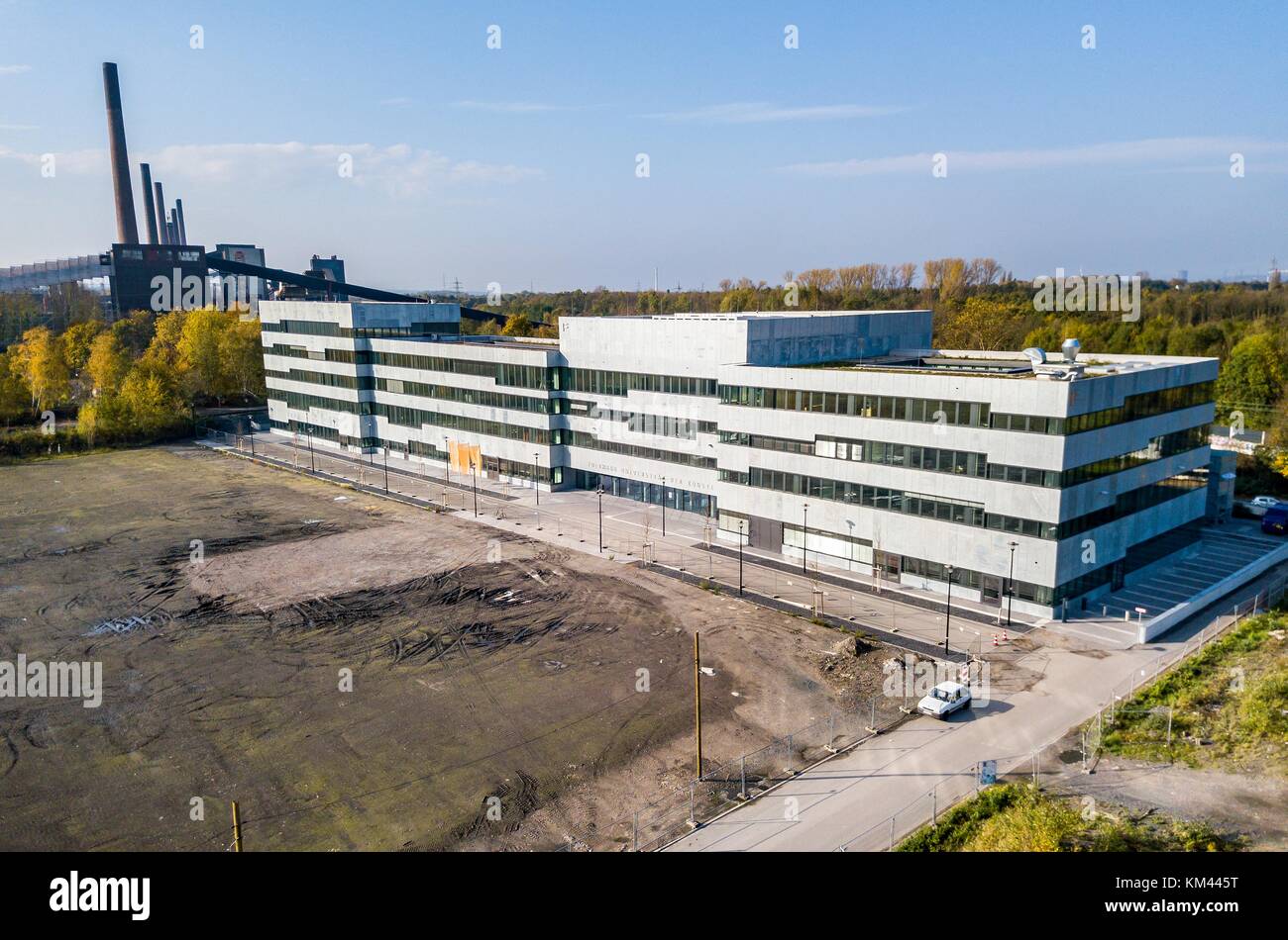 New building of the Folkwang University of the Arts, on the grounds of ...