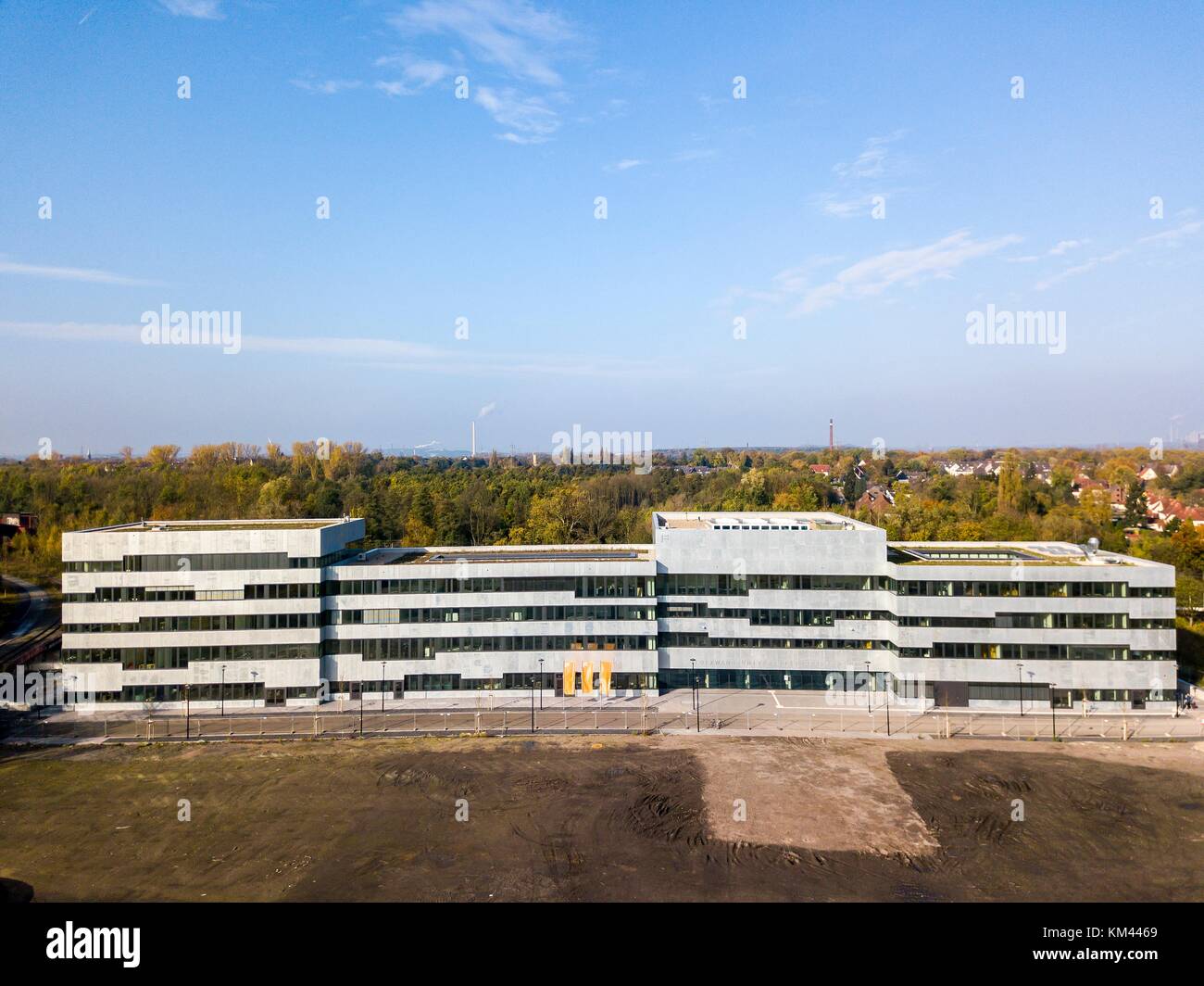 New building of the Folkwang University of the Arts, on the grounds of ...
