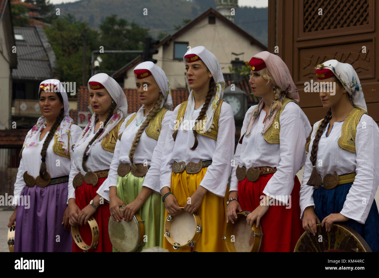 Bosnia Women In Traditional Costume High Resolution Stock Photography ...