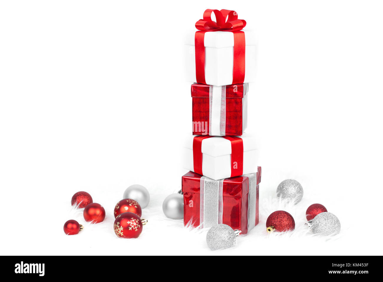 Set christmas birthday gift Cut Out Stock Images & Pictures - Alamy