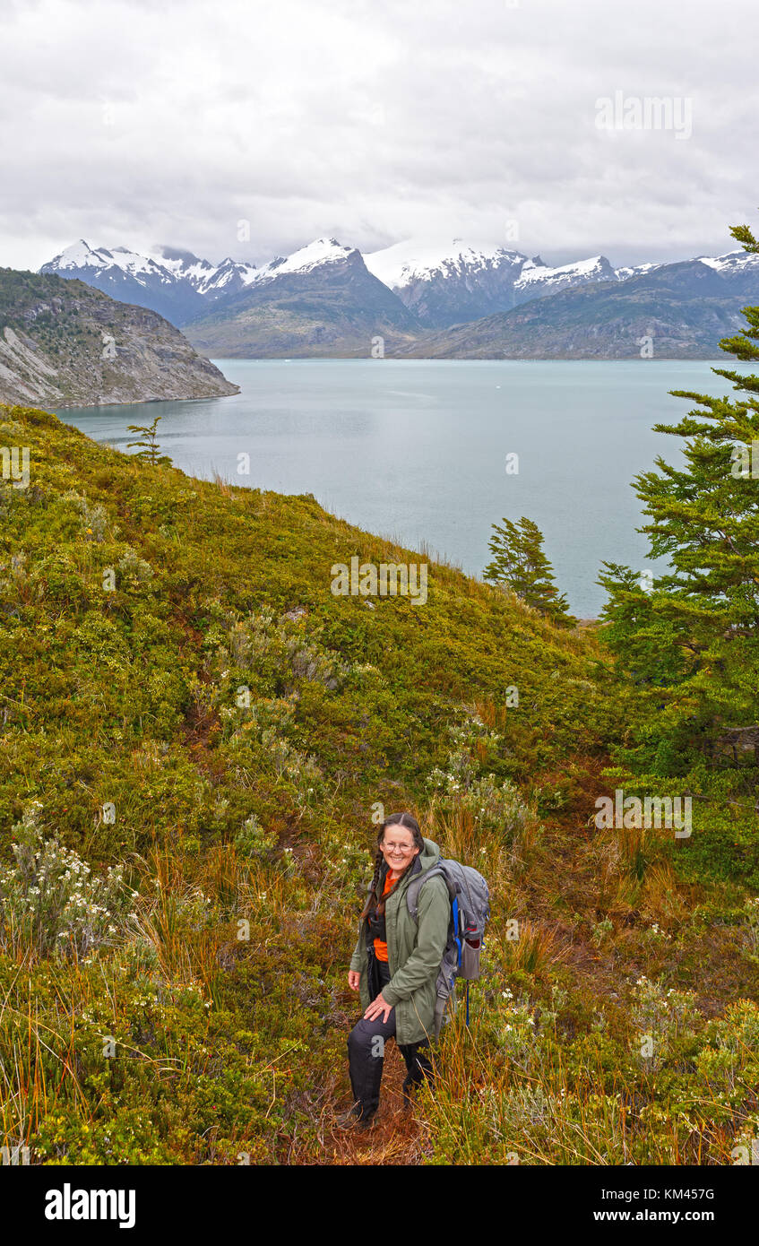 Hiking in Tierra del Fuego on Dawson Island in Chile Stock Photo - Alamy