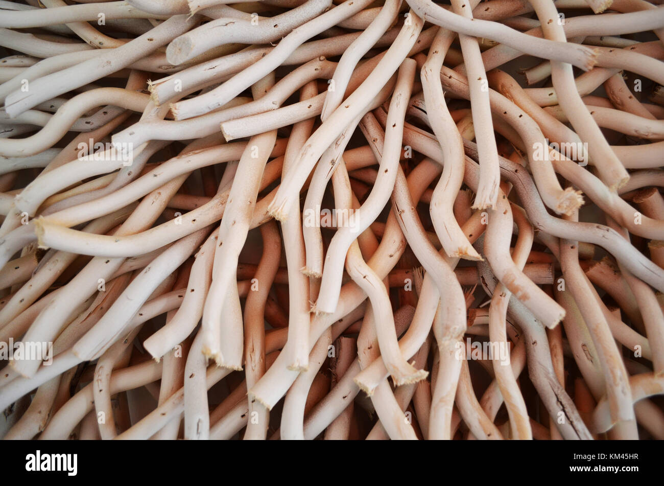 Wooden sticks making interesting pattern Stock Photo - Alamy