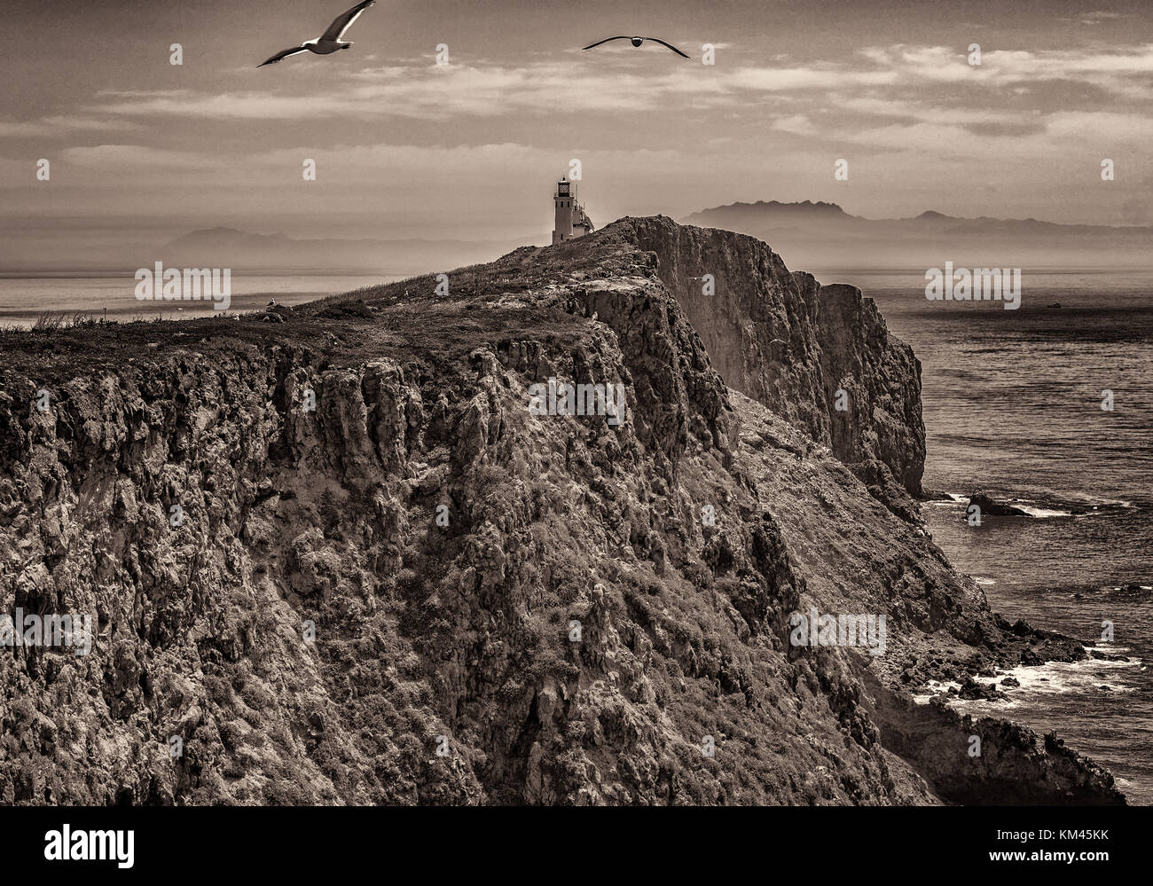 Anacapa Island Lighthouse Stock Photo - Alamy