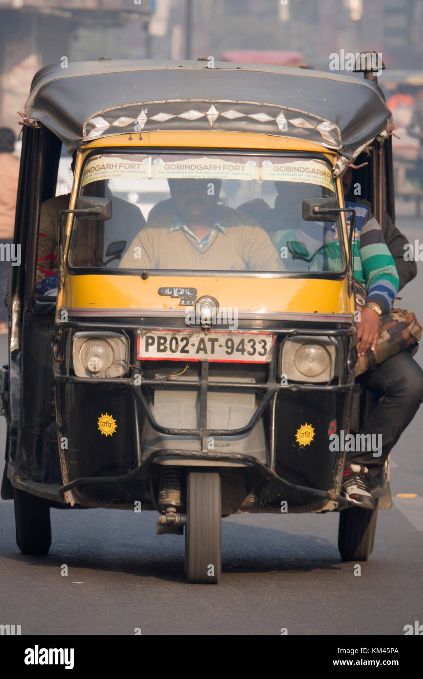 Auto rickshaw carries passengers in Amritsar, Punjab Stock Photo - Alamy
