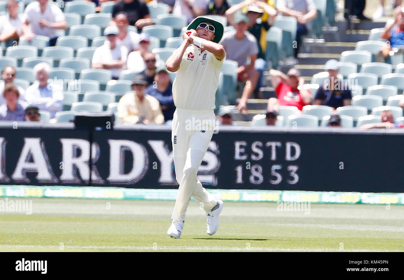 England's Stuart Broad takes the catch to remove Nathan Lyon during day ...