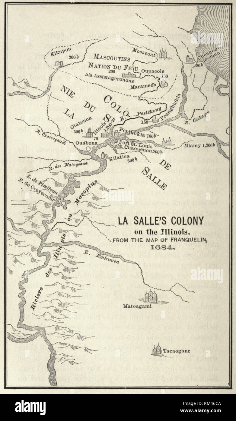 Robert de la salle map hi-res stock photography and images - Alamy