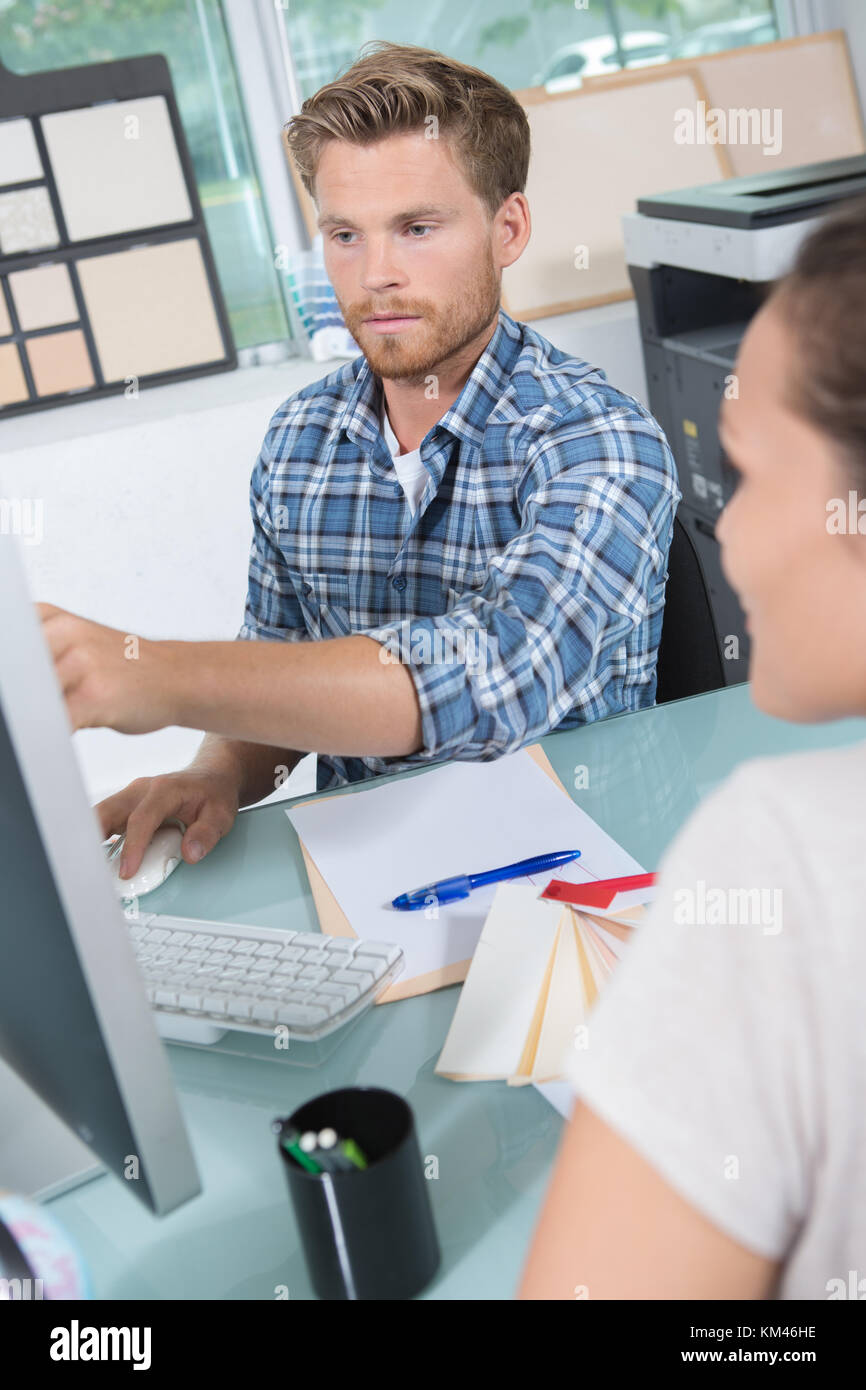 businessman with potential client Stock Photo - Alamy
