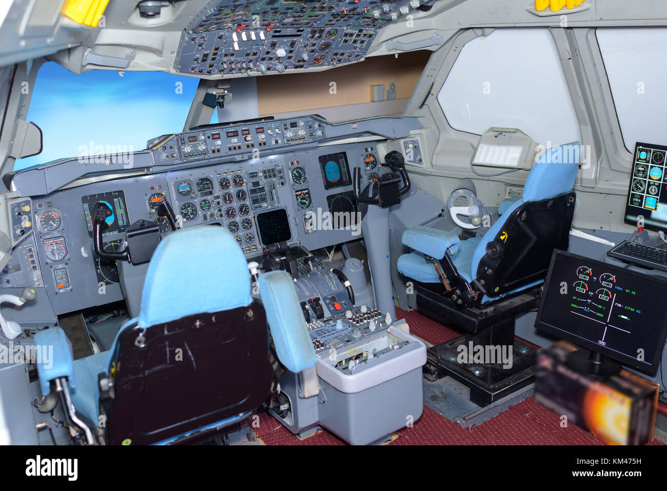 inside a flight simulator Stock Photo - Alamy