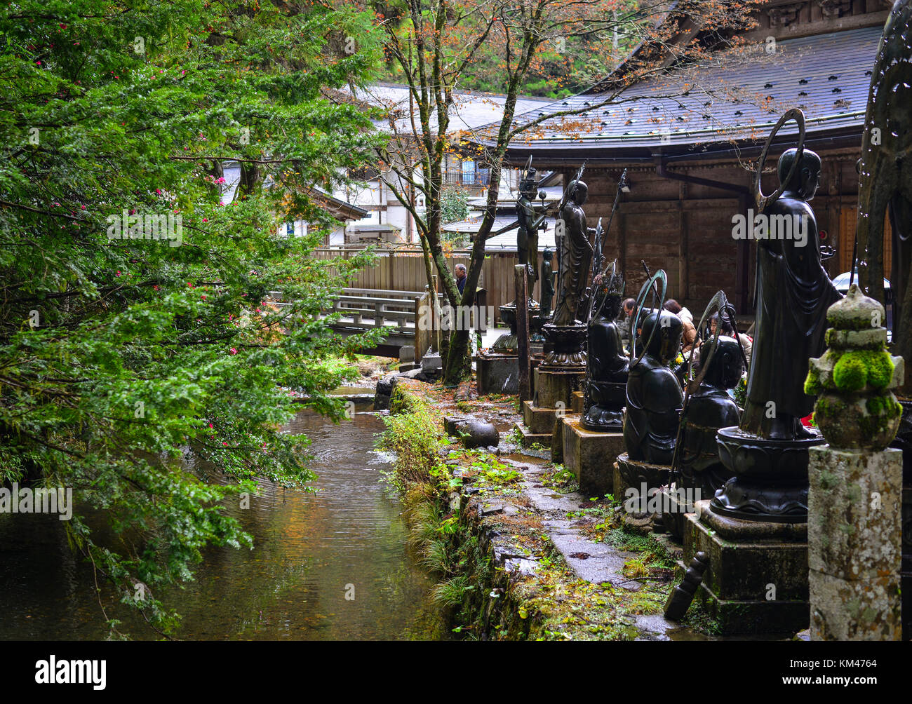 Wakayama, Japan - Nov 24, 2016. A Buddha temple at Okunoin Cemetery on ...