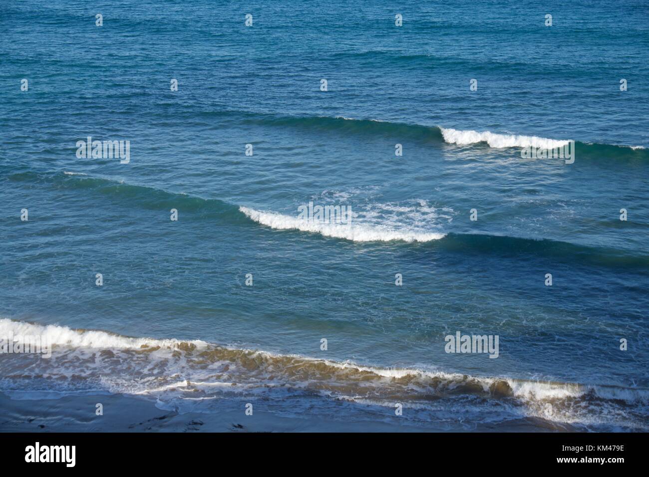 Summer Waves From Above Stock Photo - Alamy