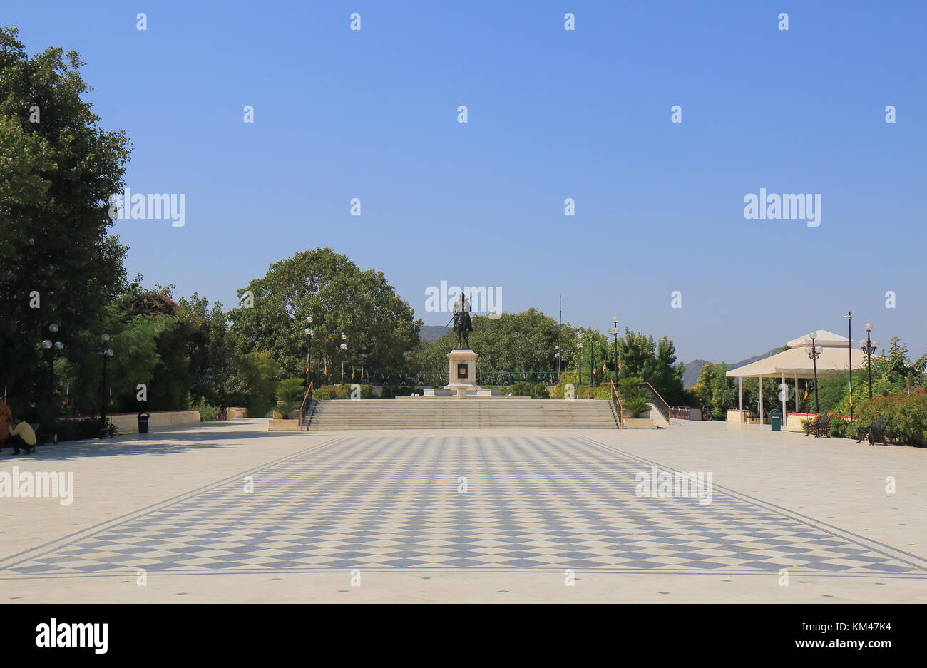 Maharana Pratap statue in Moti Magri in Udaipur India Stock Photo - Alamy