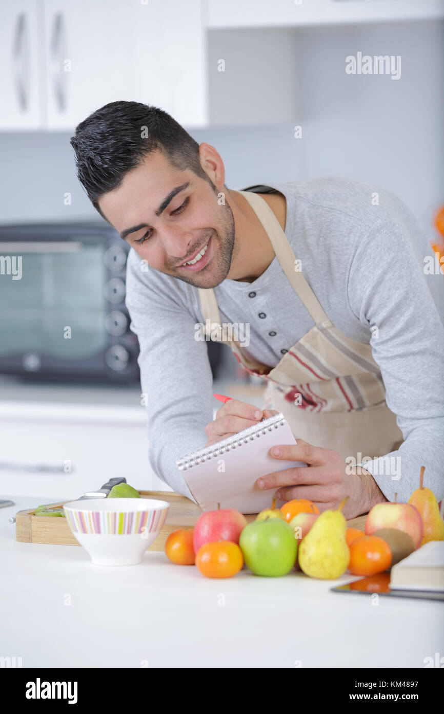 man making a list Stock Photo - Alamy