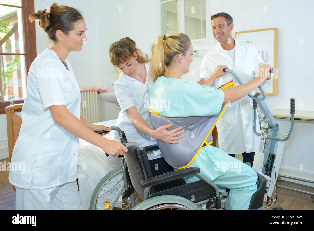 progressing in physical therapy Stock Photo - Alamy