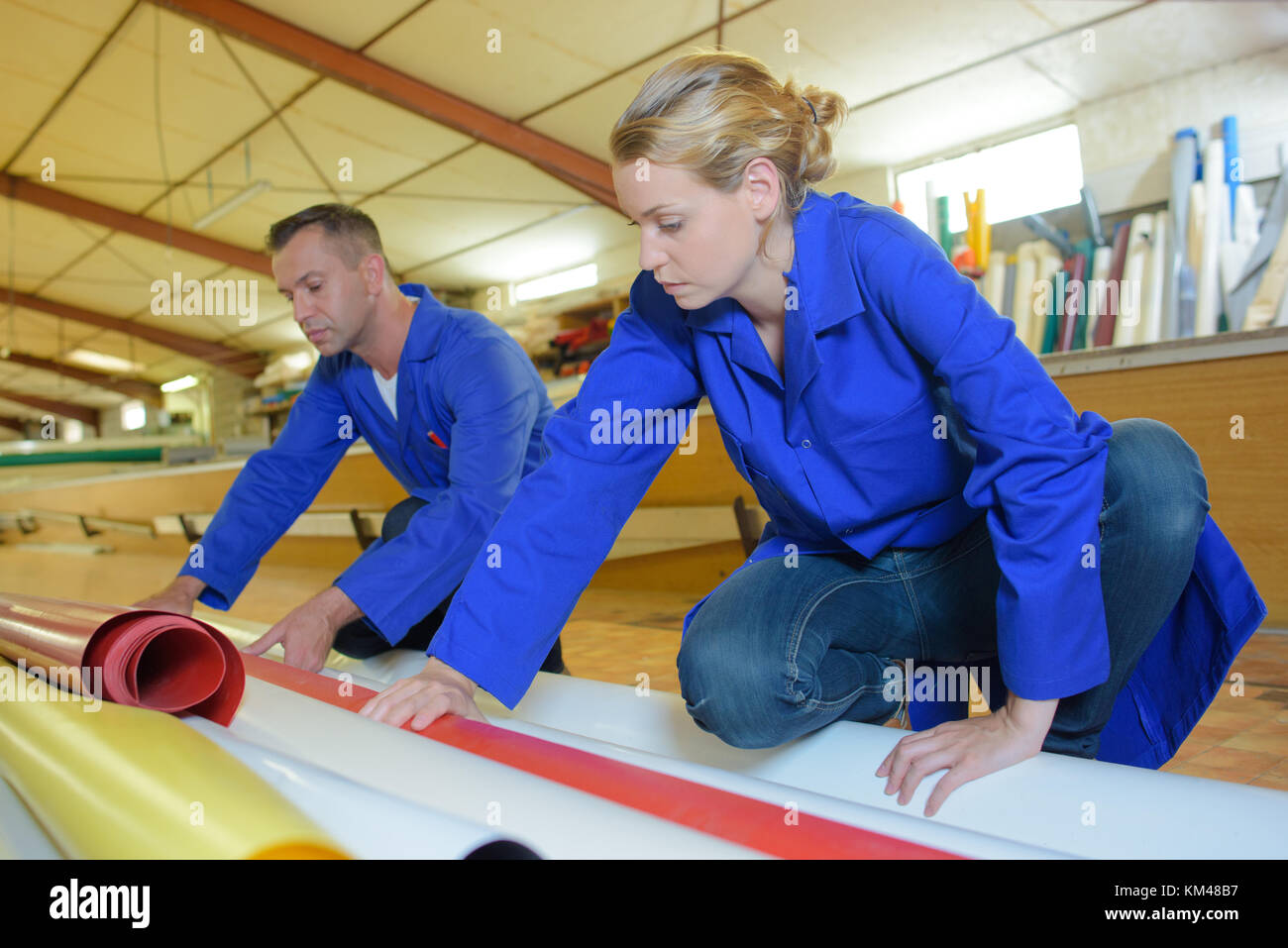 Unrolling paper hi-res stock photography and images - Alamy