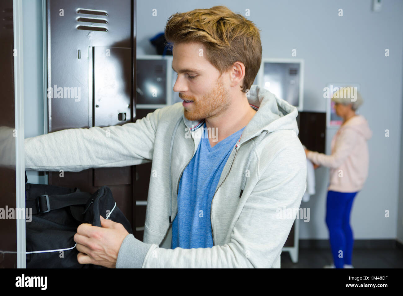 male in locker room Stock Photo - Alamy