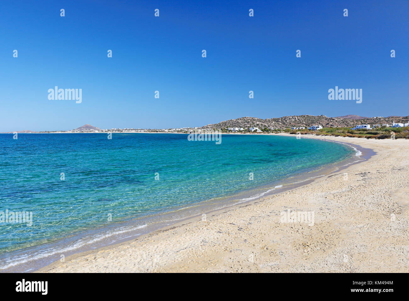 Plaka beach of Naxos island in Cyclades, Greece Stock Photo - Alamy