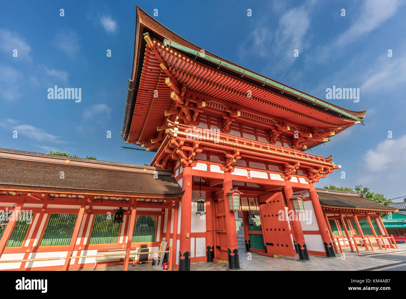 Fushimi Inari Taisha Shinto shrine. Romon or Roumon (Tower Gate). Early ...