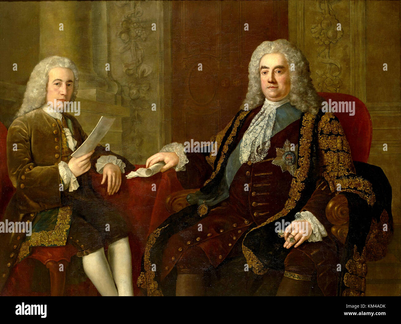 Robert Walpole with his secretary, Henry Bilson Legge. Robert Walpole ...