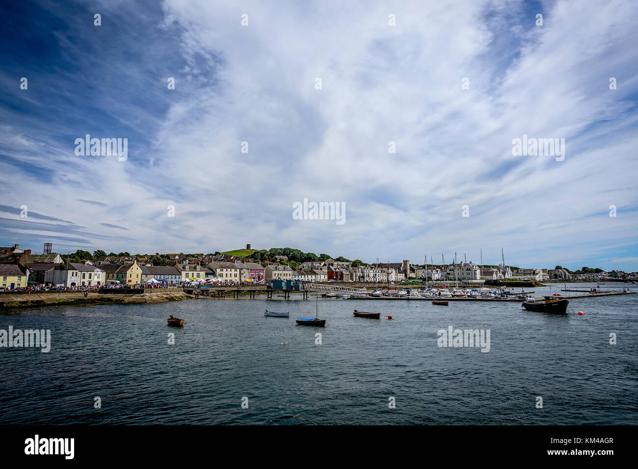 Portaferry Village from the ferry Stock Photo - Alamy