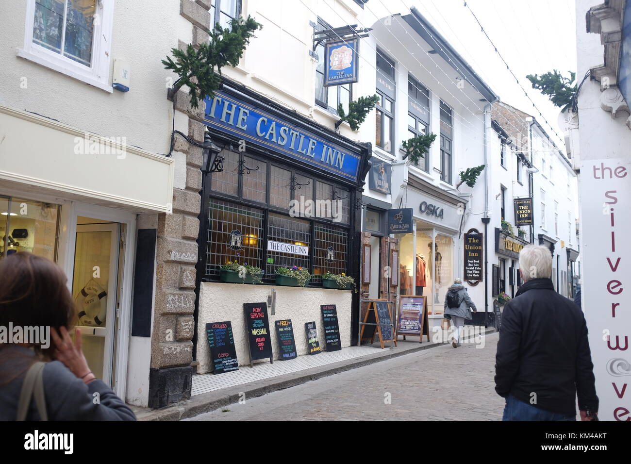 The Castle Inn St Ives Cornwall UK Stock Photo - Alamy
