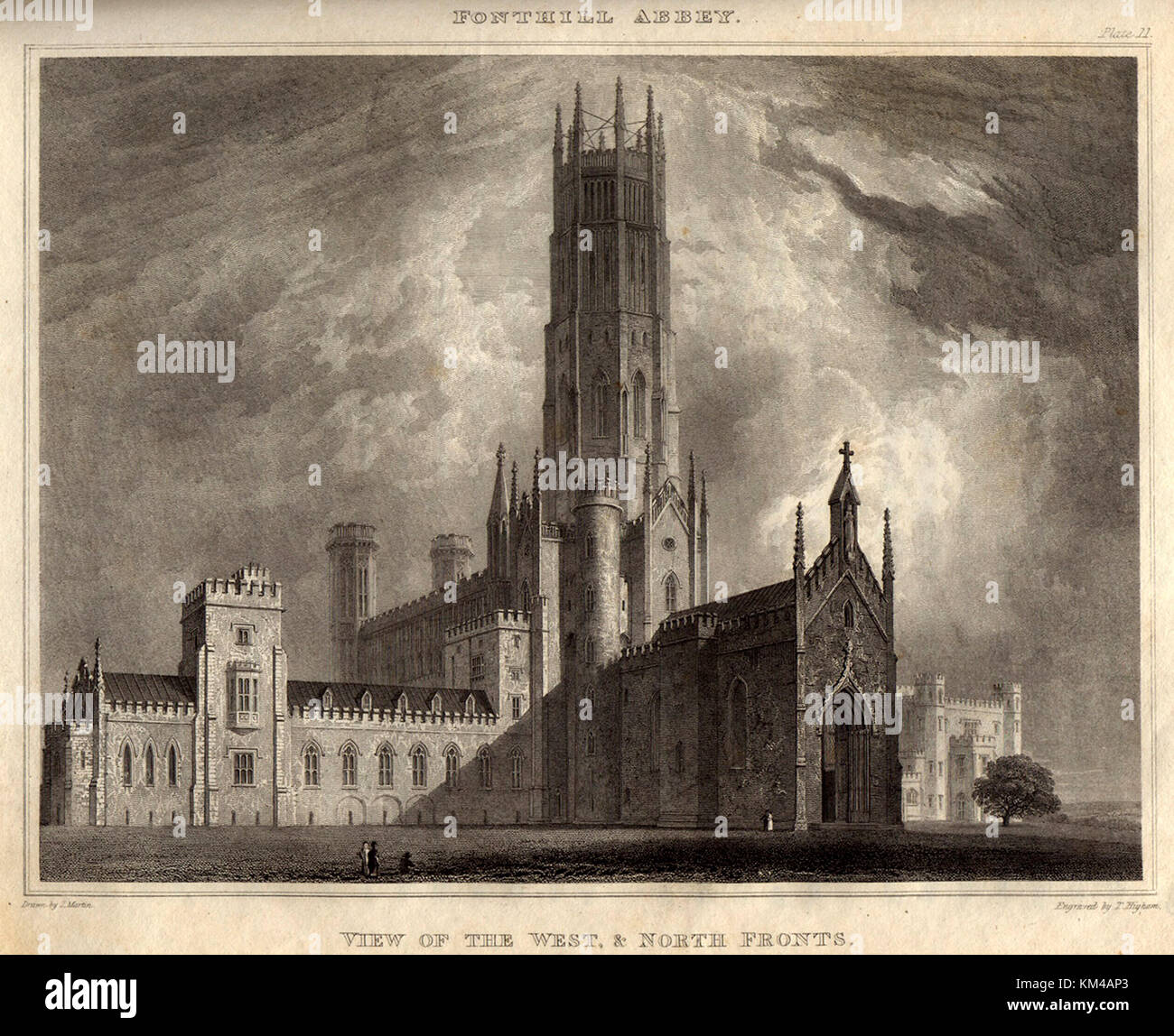 Fonthill Abbey designed for William Beckford by the architect James ...