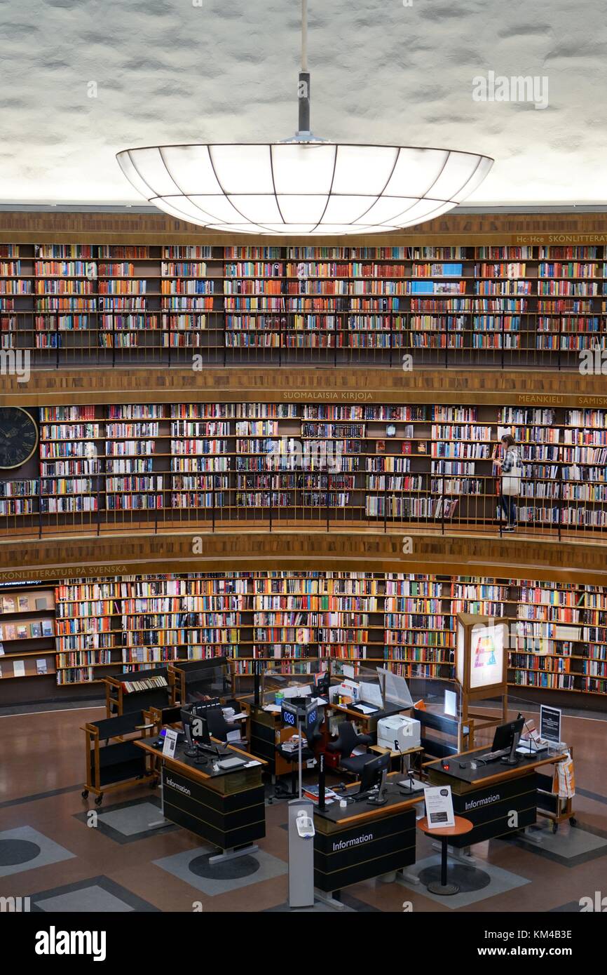 Sweden: The inside of Stockholm Public Library. Photo from 15. July ...