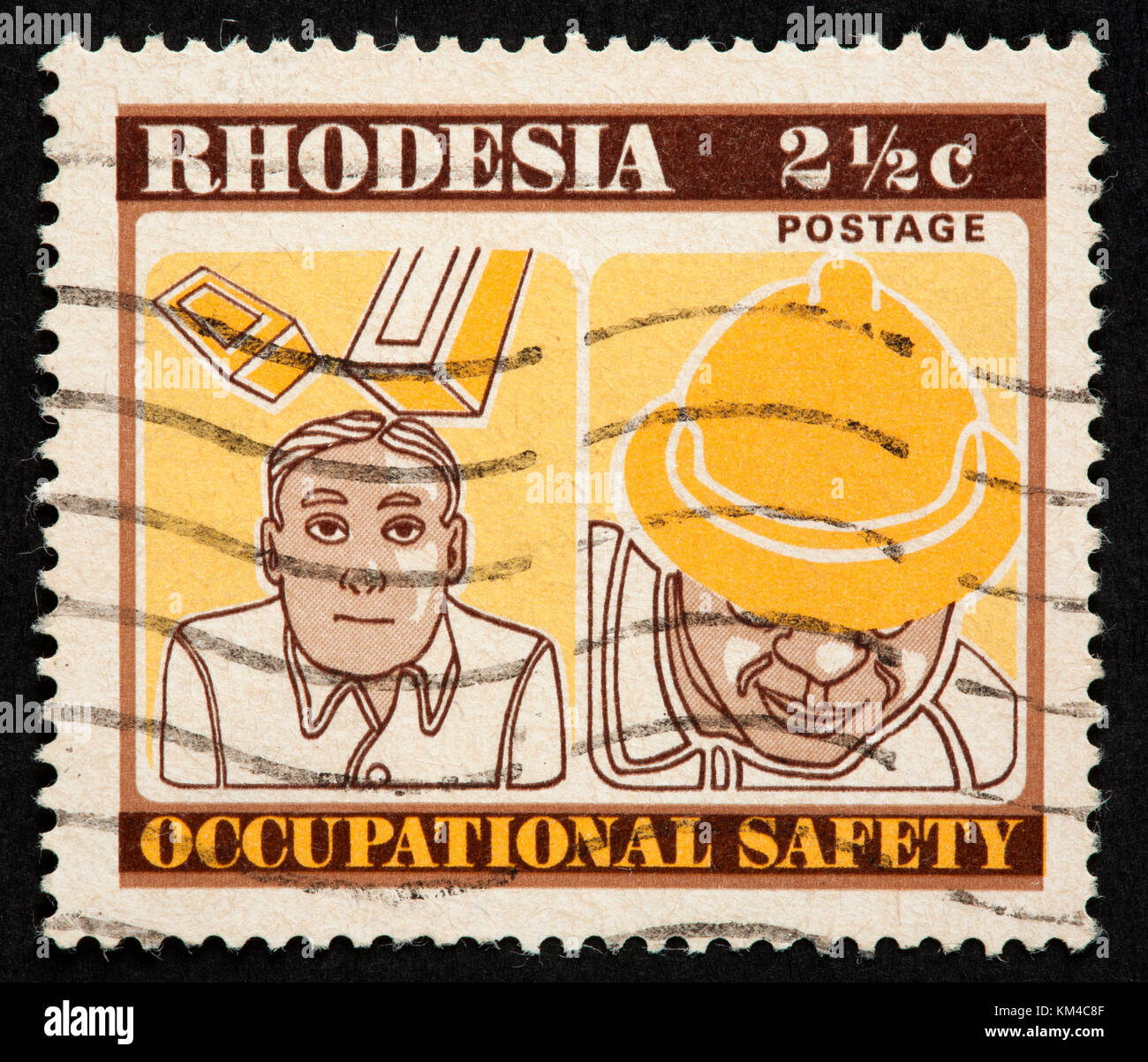 Rhodesian postage stamp Stock Photo - Alamy