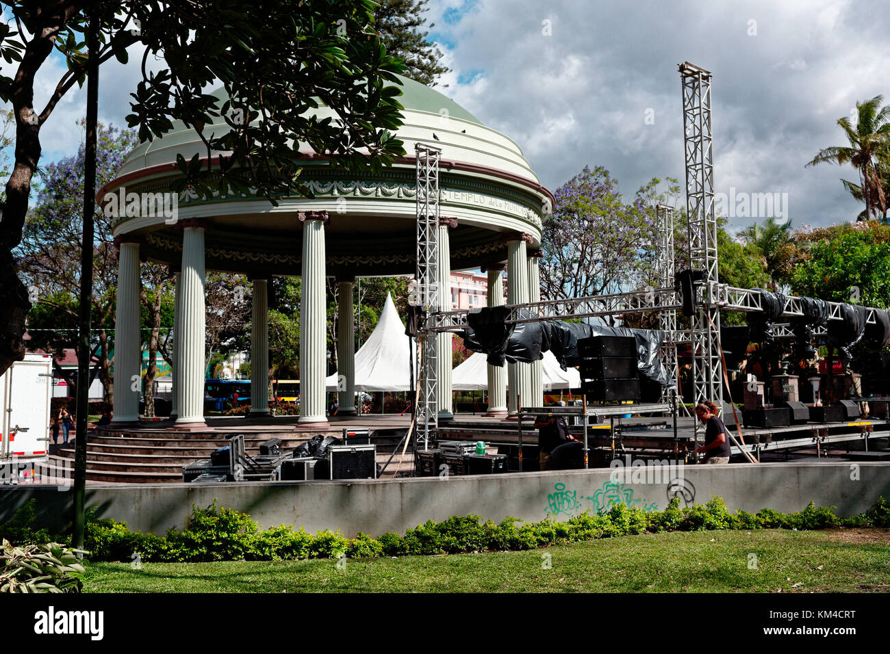 The Templo de la Musica ready for a gig in Parque Morazan, San Jose ...