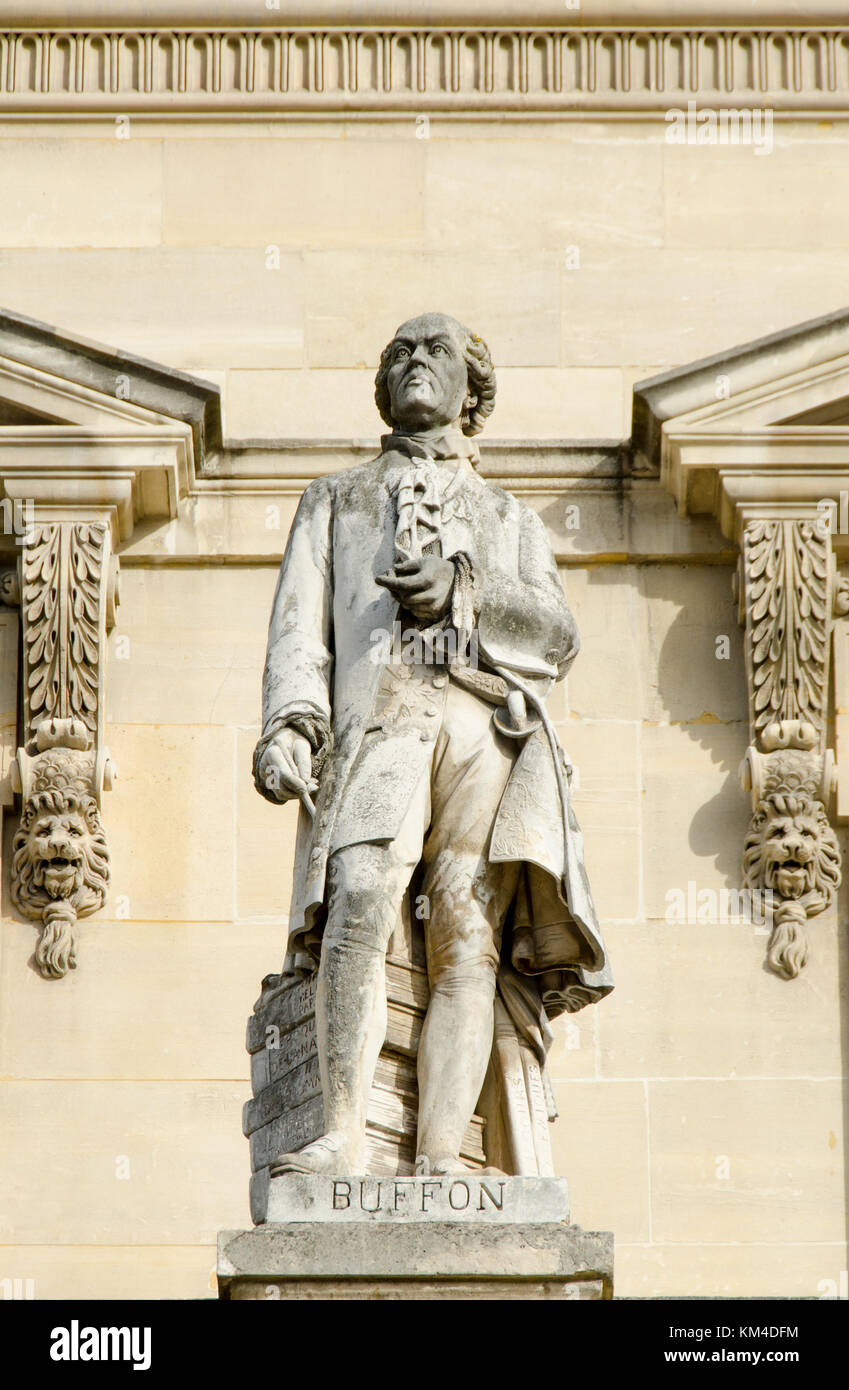 Paris, France. Palais du Louvre. Statue in the Cour Napoleon: Georges ...