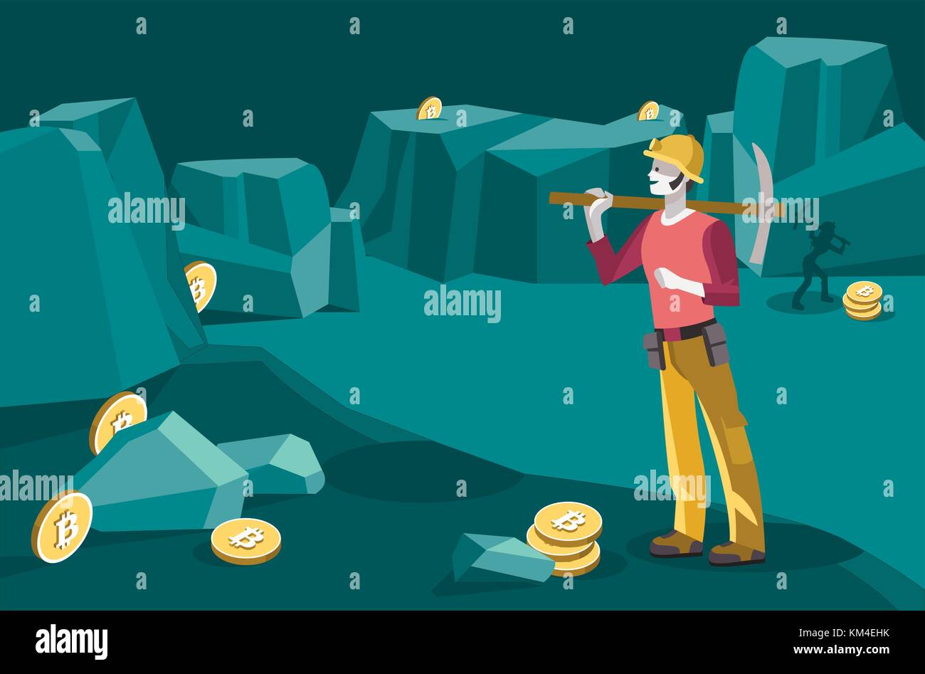 Man pickaxe Stock Vector Images - Alamy