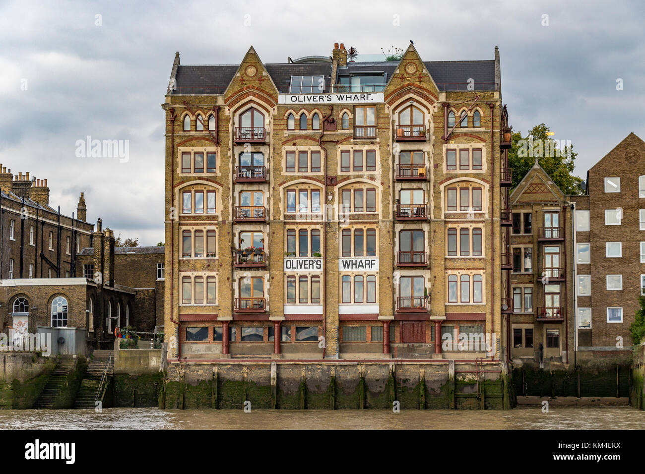 Oliver's Wharf ,Wapping ,on The River Thames ,one of the very first of ...