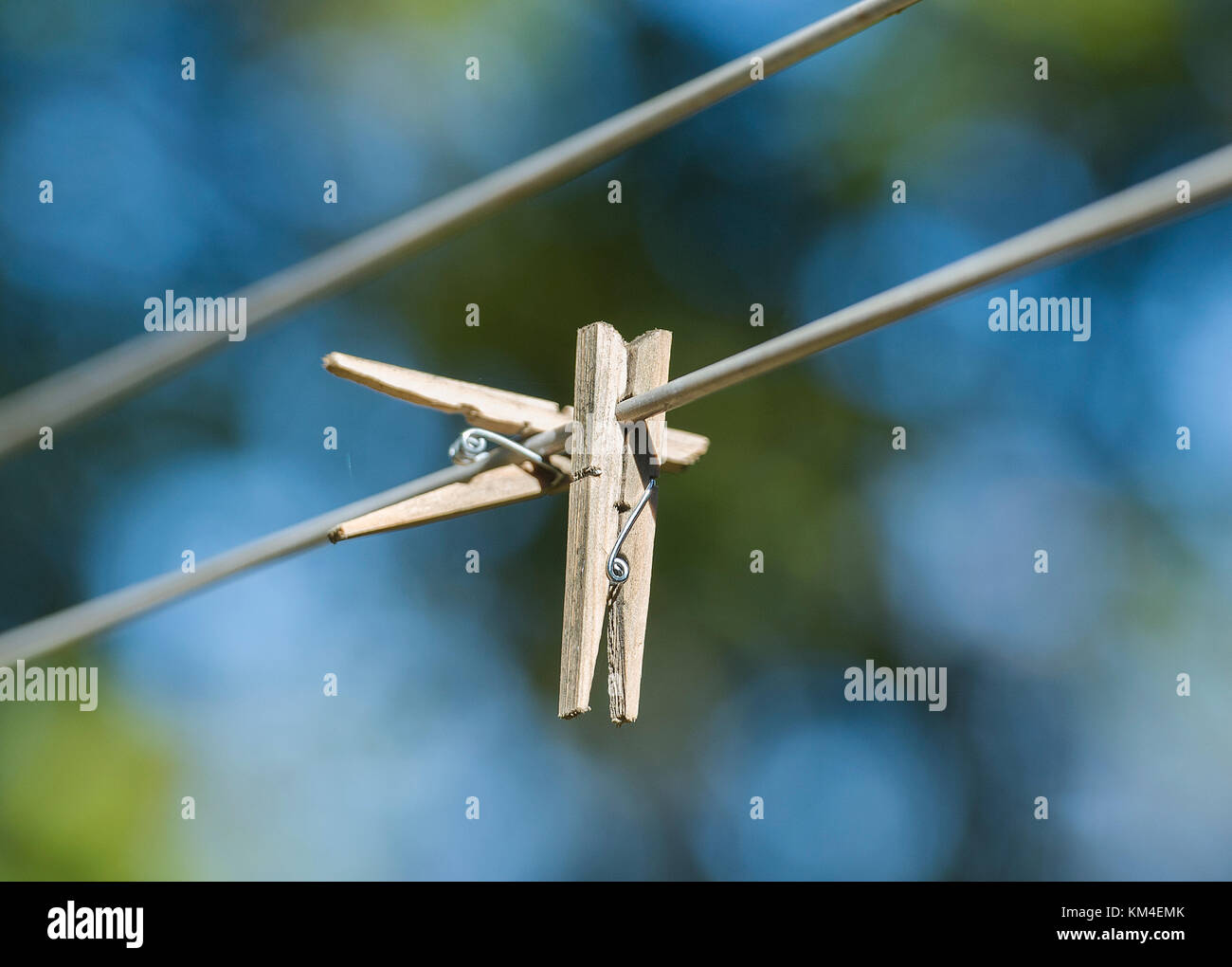 Wooden pegs line hi-res stock photography and images - Alamy