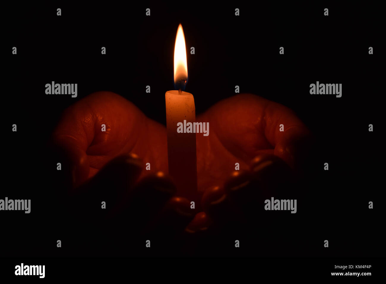 Candle placed in remembrance hi-res stock photography and images - Alamy