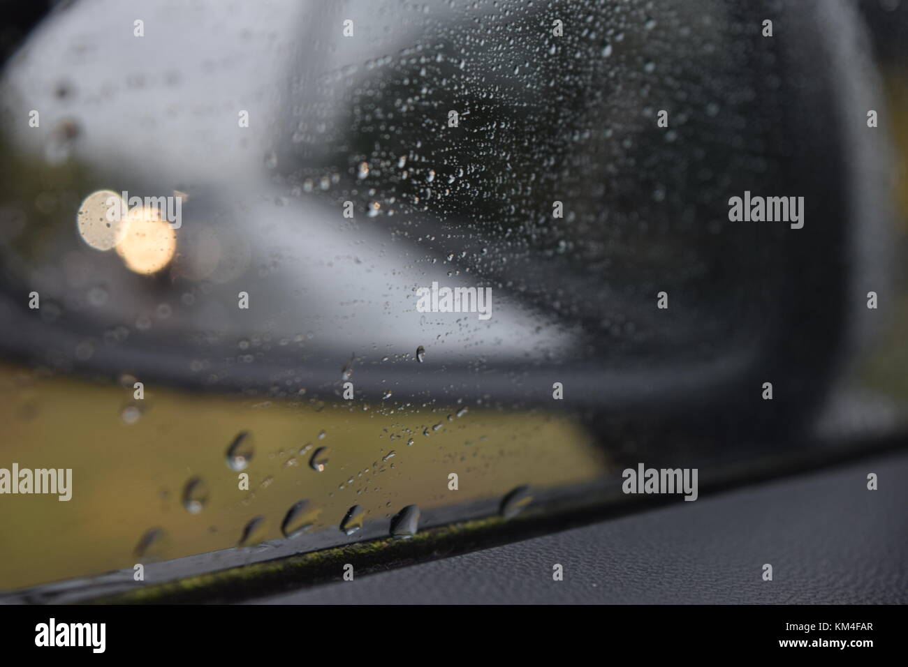 Raindrops on car window hi-res stock photography and images - Alamy