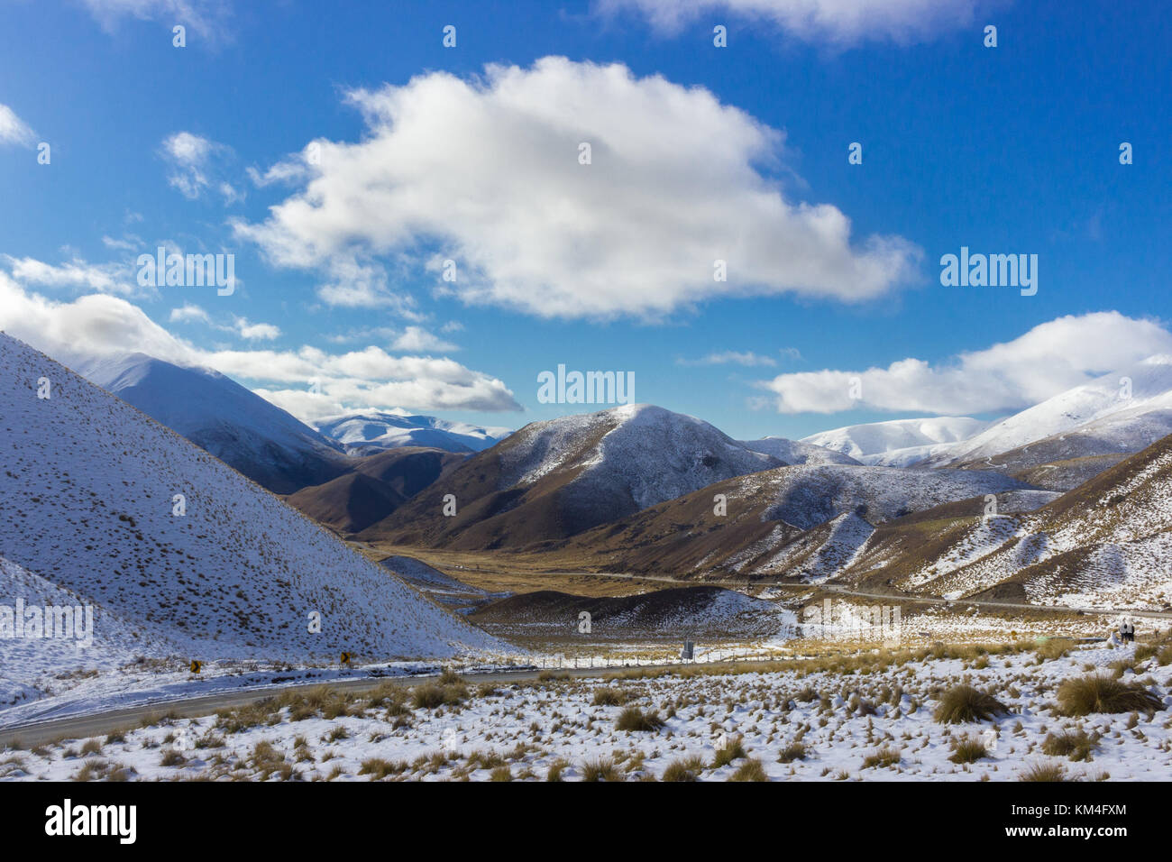 Lindis Pass, New Zealand Stock Photo - Alamy